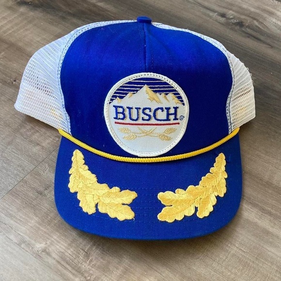Budweiser | Accessories | Vintage Busch Beer Trucker Cap | Poshmark